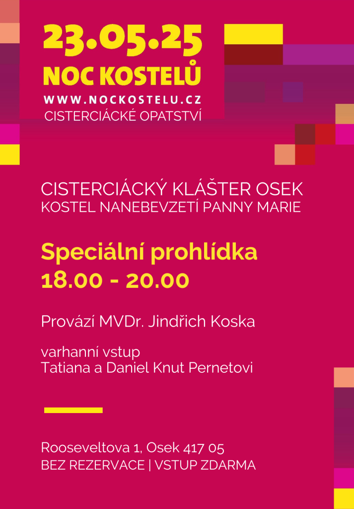 Noc kostelů 2025 - Oficiální stránky města OSEK